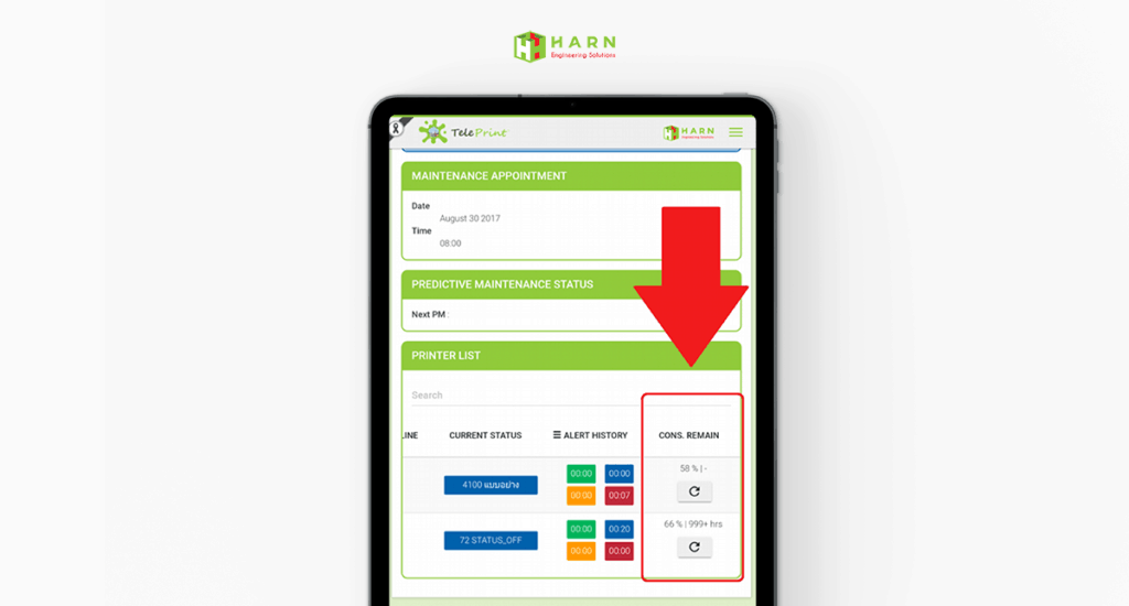 “TelePrint” Application that evaluates performance of the Digital ...